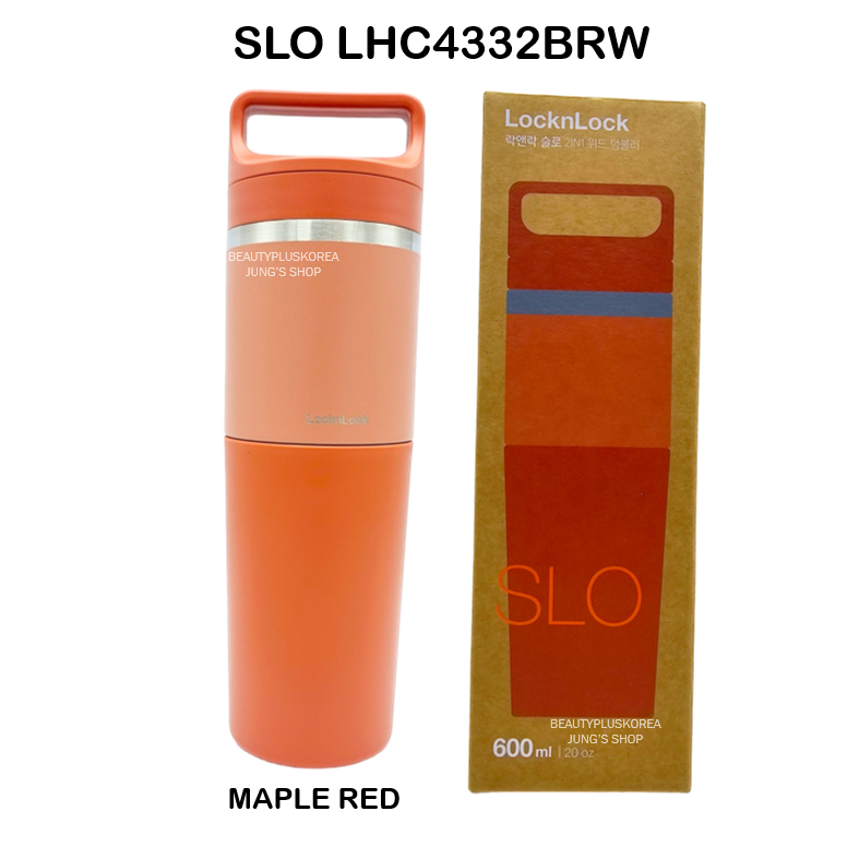 LOCK&LOCK [LOCKnLOCK] Slo 2in1 帶不倒翁 600ml LHC4332 不銹鋼保溫鎖&鎖 | 蝦皮購物