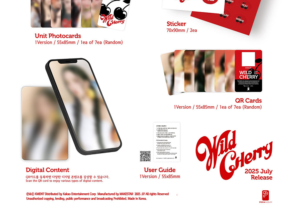 ICHILLIN' [WILD CHERRY] 4th Mini Album (1st Aug.2025) | 蝦皮購物