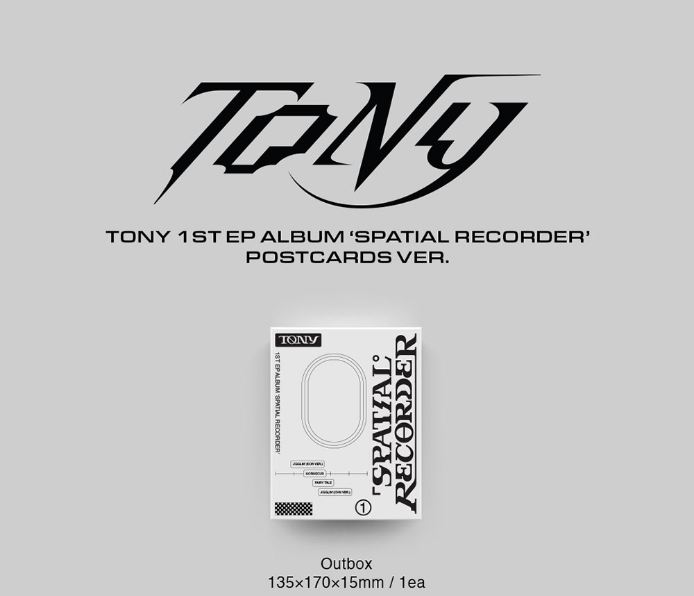 TONY [SPATIAL RECORDER] 1ST EP ALBUM (29th Jul.2024) | 蝦皮購物