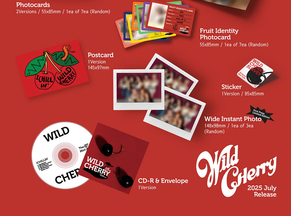 ICHILLIN' [WILD CHERRY] 4th Mini Album (1st Aug.2025) | 蝦皮購物