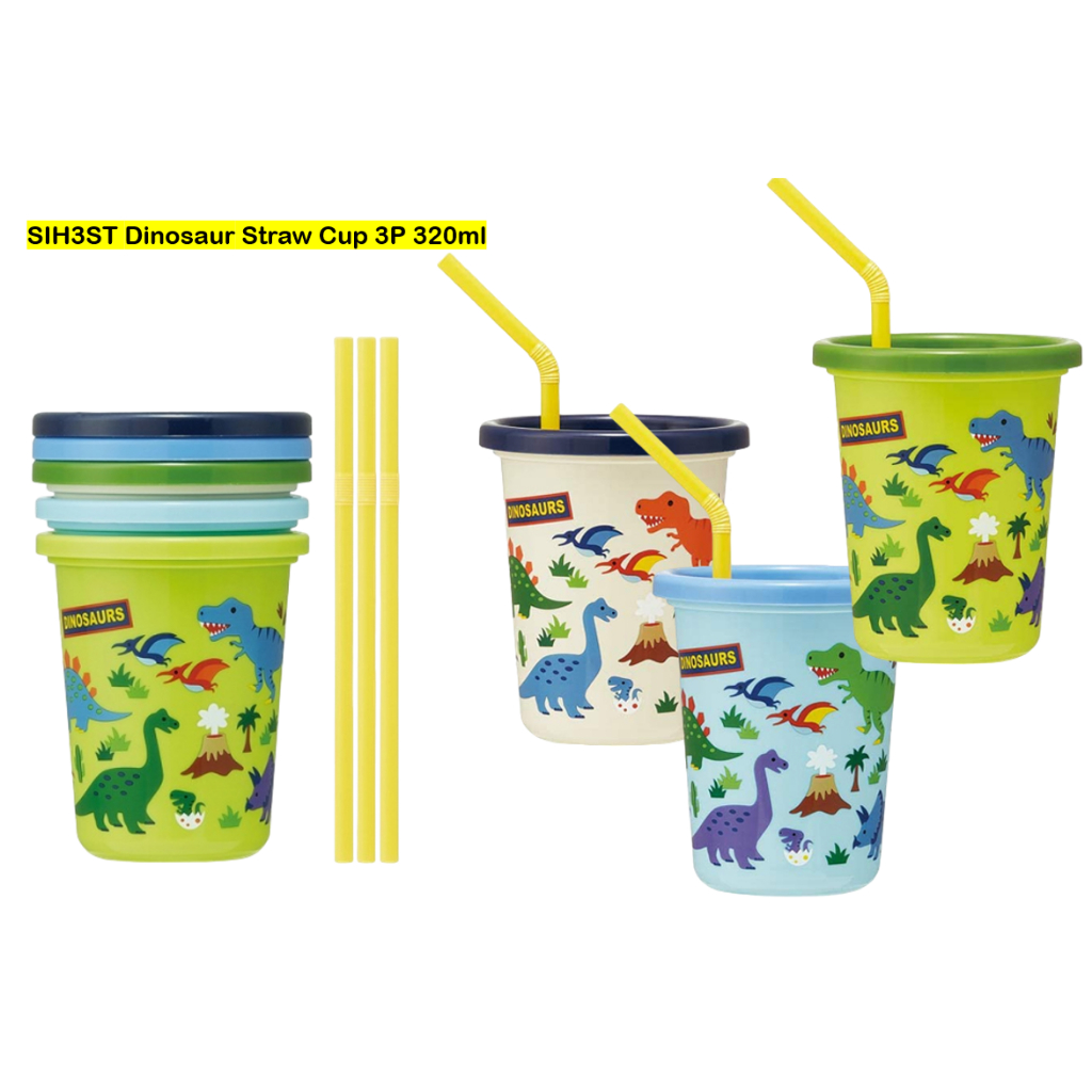 [SKATER] 恐龍/工作車吸管水杯 3P 套裝 230ml SIH3ST SIH2ST | 蝦皮購物