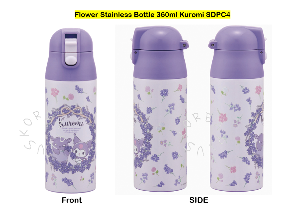 【SKTER】花卉系列不銹鋼瓶 360ml Kitty, Kuromi SDPC4 | 蝦皮購物