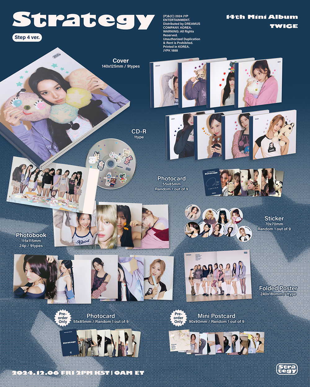 [POB] (STEP4 ver.) TWICE [STRATEGY] 14th Mini Album | 蝦皮購物