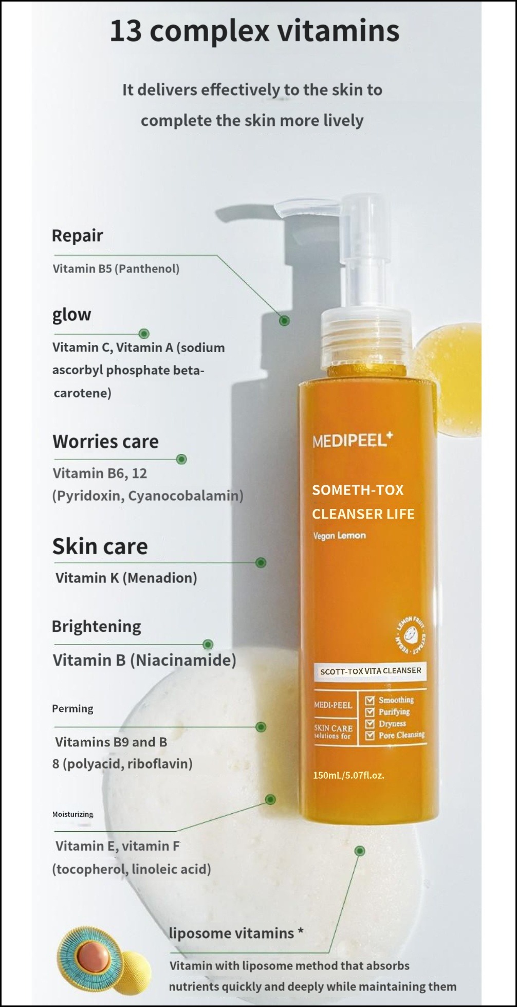 [Medipeel] Algotox Vita Cleanser 150ml | 蝦皮購物