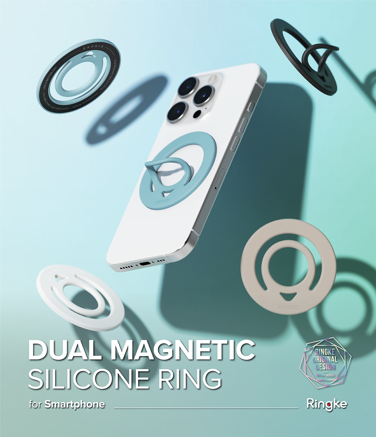 Ringke Dual Magnetic Silicone Ring 適用於智慧型手機和其他配件 | 蝦皮購物