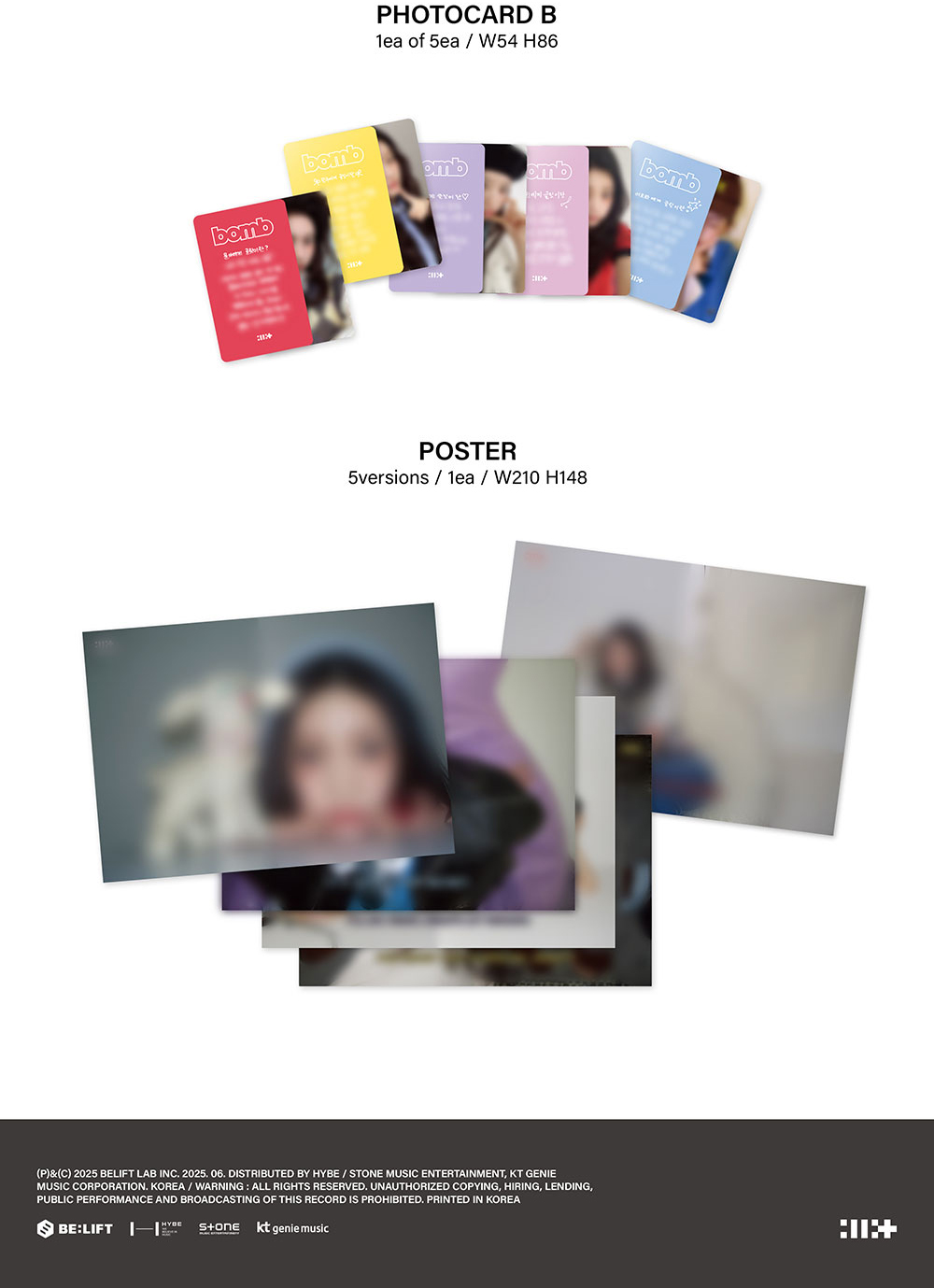 [POB] (GLLIT Ver.) ILLIT [bomb] 3rd Mini Album | 蝦皮購物