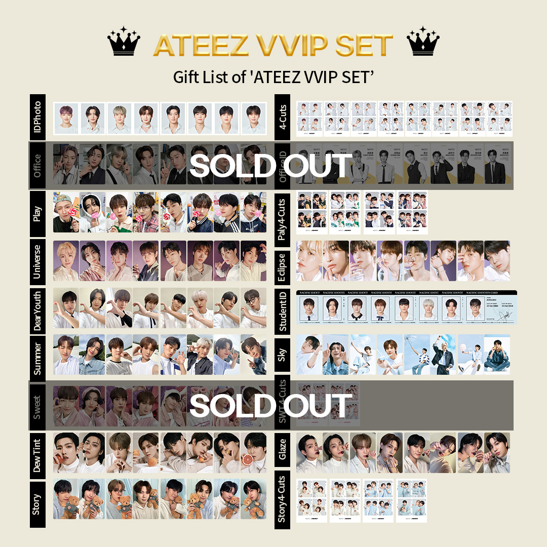 NACIFIC ATEEZ THANK YOU VIP SET | 蝦皮購物