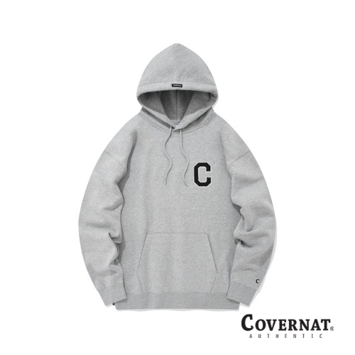 [COVERNAT] FELT STITCH C LOGO HOODIE [F7] | 蝦皮購物