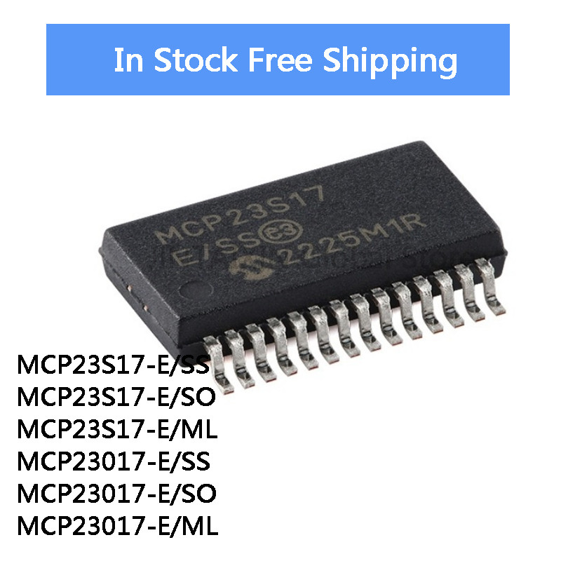5Pcs MCP23S17-E SS MCP23S17-E SO MCP23S17-E ML MCP23017-E SS | 蝦皮購物