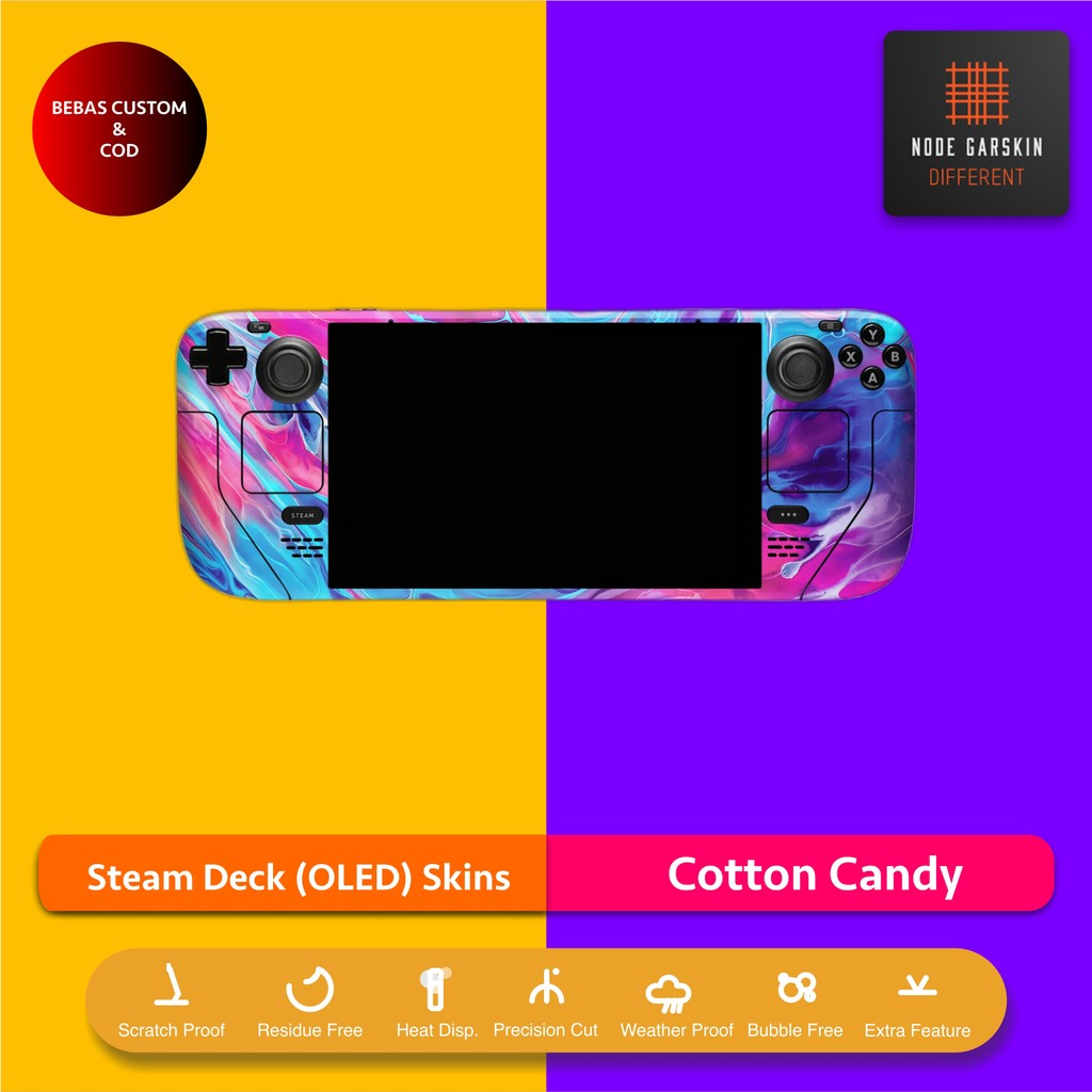 Garskin Skin Steam Deck OLED 棉花糖全身背靠背防磨損乙烯基外殼 | 蝦皮購物