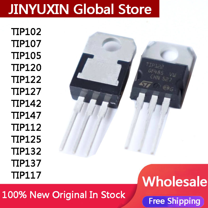 20PCS TIP102 TIP120 TIP122 TIP127 TIP142 TIP147 晶體管 TIP142T | 蝦皮購物