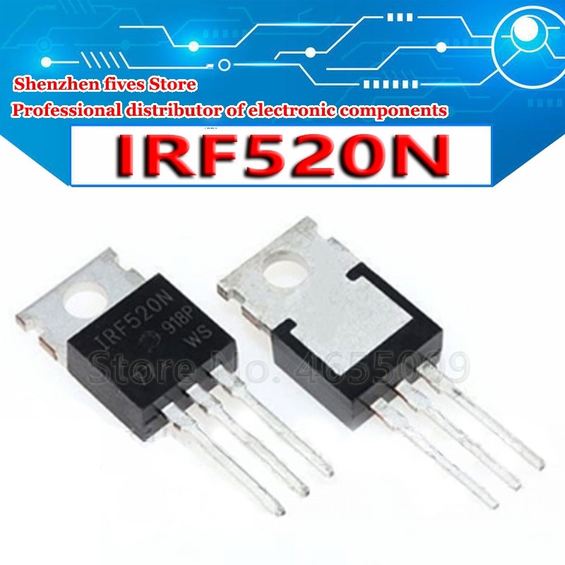 10pcs/lot 全新 IRF520 IRF520N IRF520NPBF 晶體管 TO220 | 蝦皮購物