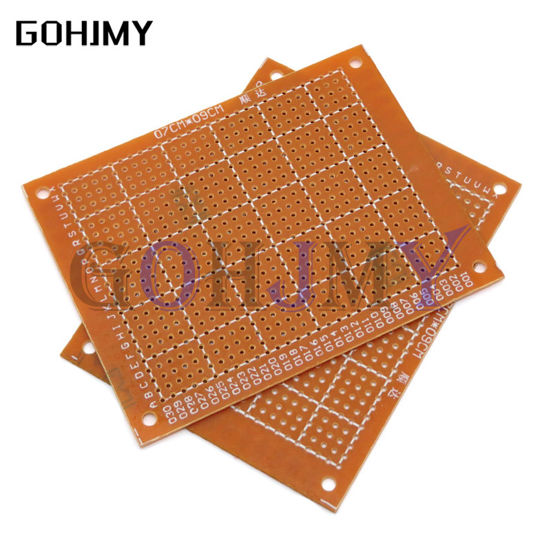 5PCS 通用 PCB 板 7x9 Diy 原型紙印刷電路板面板 70x90mm 單面電子焊接板 | 蝦皮購物