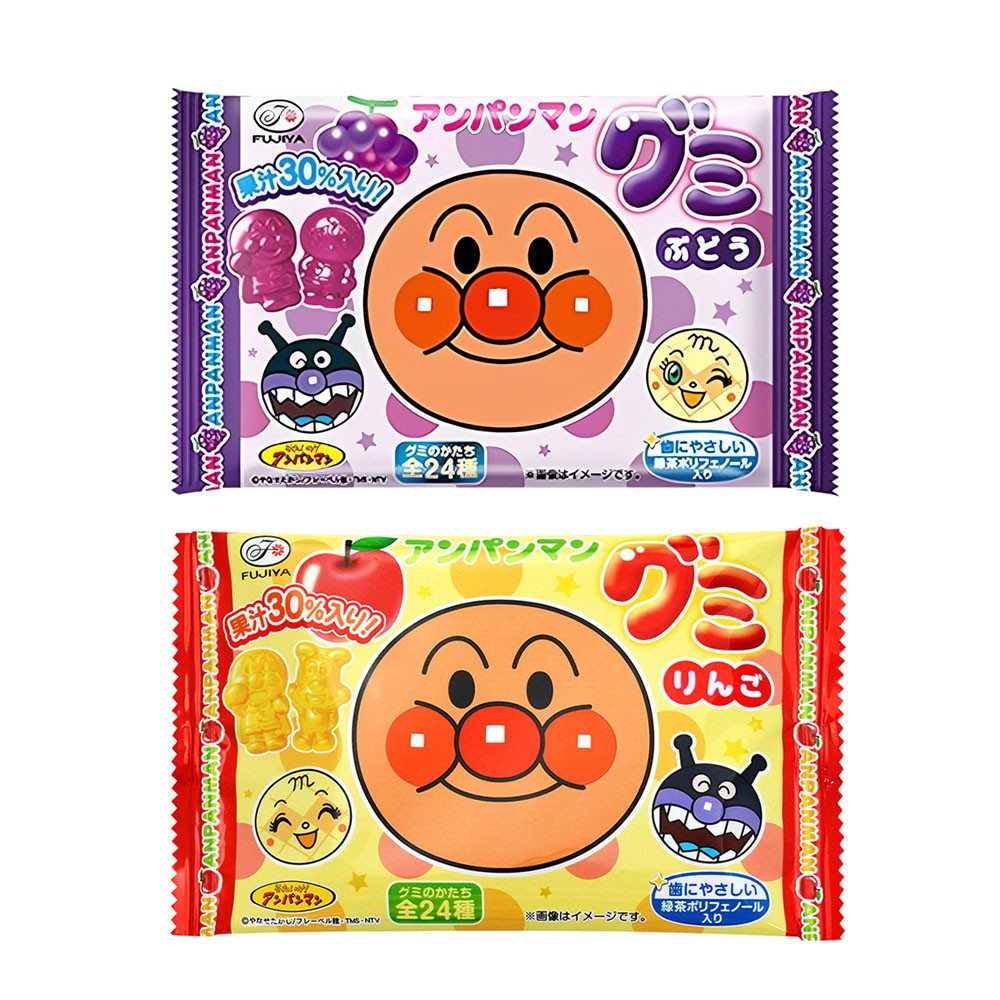 【蝦皮直營特選】FUJIYA不二家 麵包超人QQ糖-蘋果/葡萄口味(19g) (部分即期) | 蝦皮購物