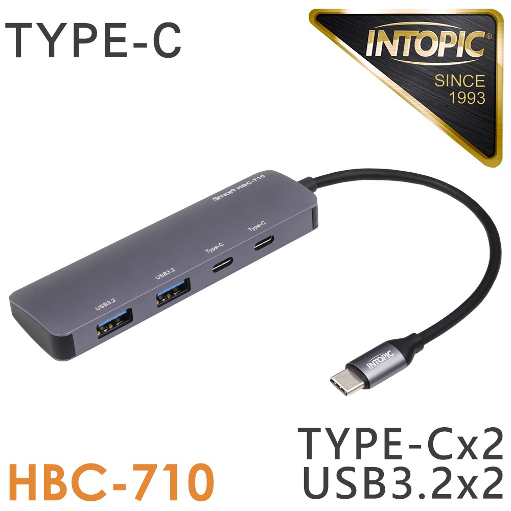 INTOPIC 廣鼎 USB3.2 Type-C鋁合金高速集線器(HBC-710) 現貨 廠商直送 | 蝦皮購物