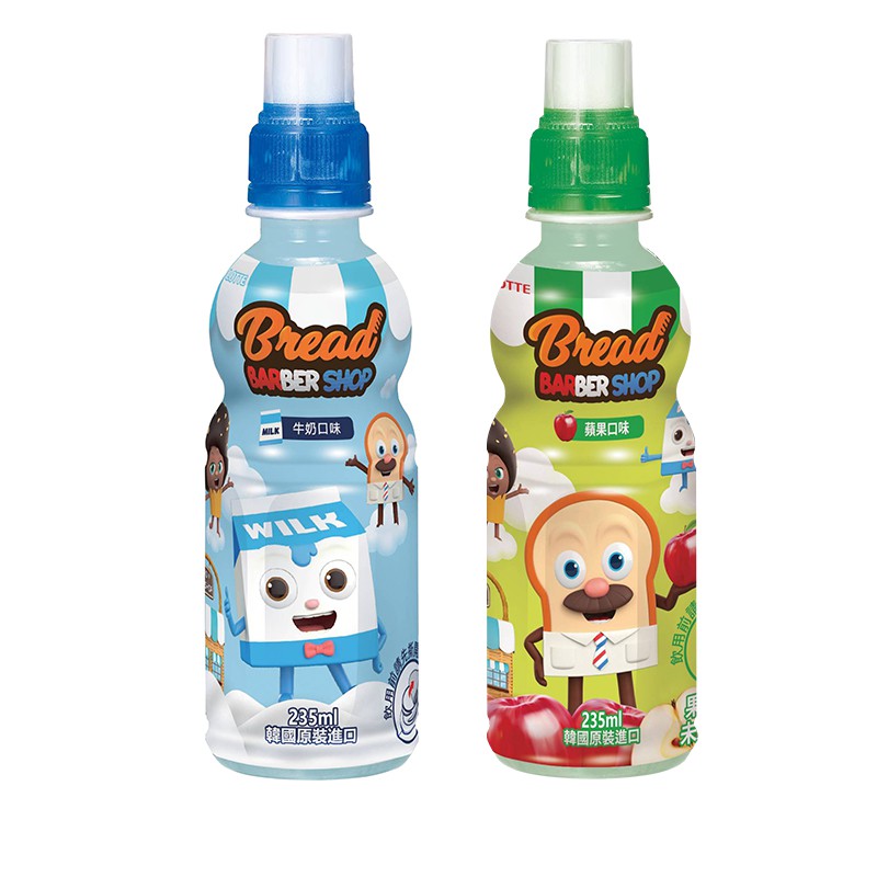 【蝦皮直營特選】韓國Lotte樂天 牛奶味/蘋果味 飲料235ml | 蝦皮購物