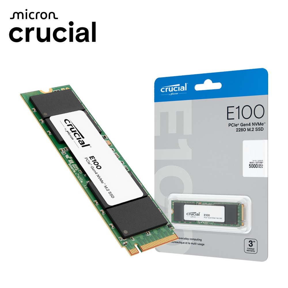 Micron Crucial E100 2TB ( PCIe Gen4 M.2) SSD 廠商直送 | 蝦皮購物