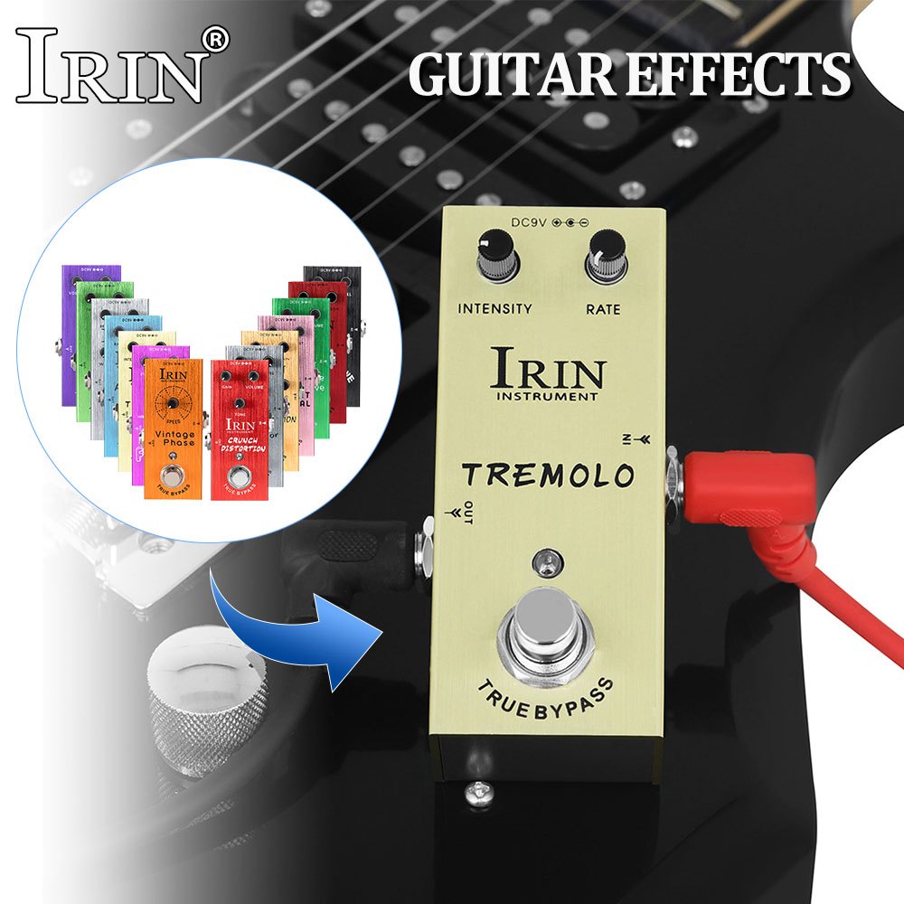 Irin 電吉他效果器踏板失真過載延遲顫音合唱實用合集 DC 9V TrueBypass-Ultimate Drive/ | 蝦皮購物