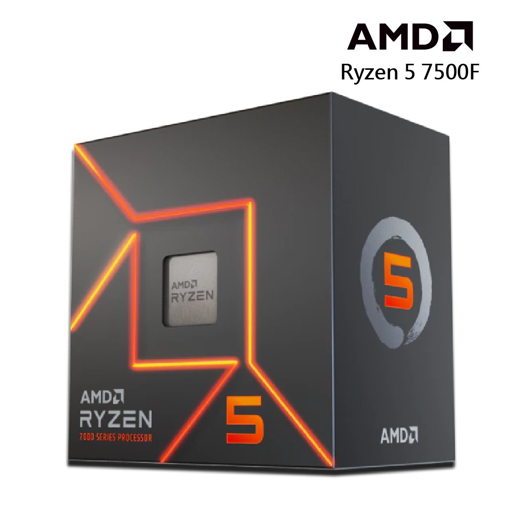 AMD Ryzen 5-7500F MPK版(無彩盒包裝) 六核心 中央處理器 現貨 廠商直送 | 蝦皮購物