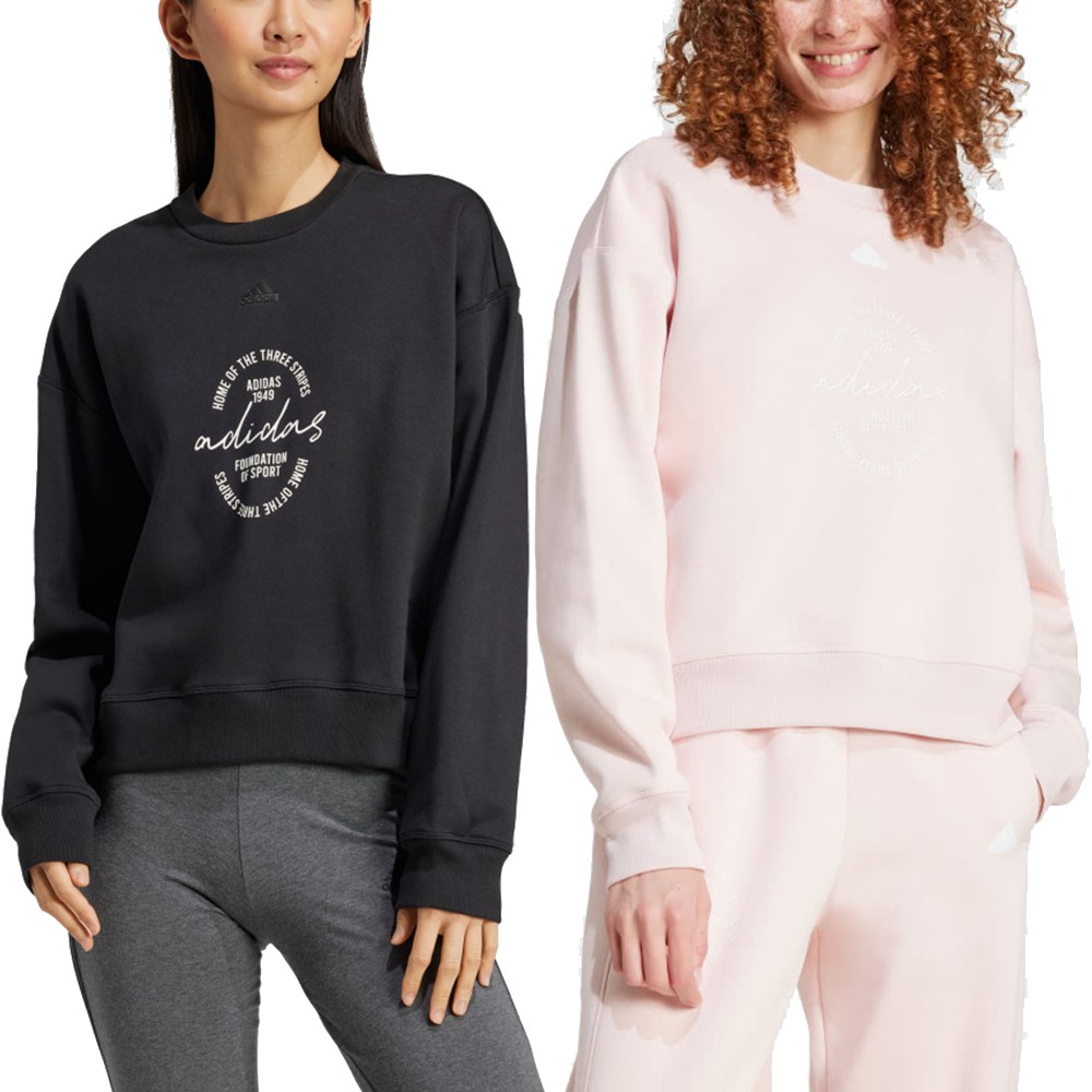 ADIDAS 女 W BLUV Q3 SWT 圓領T(長)-IY1455/58 廠商直送 | 蝦皮購物