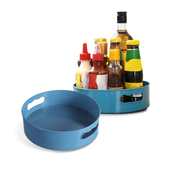 【蝦皮直營特選】旋轉收納盤 多功能 收納盤 防滑收納 旋轉收納 360度轉盤 廚房托盤 調味料收納 整理盒 C018 | 蝦皮購物