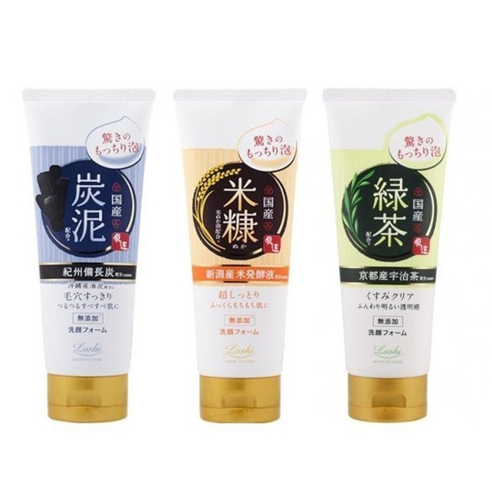 【蝦皮直營特選】Cosmetex Roland Loshi 米糠 炭泥 綠茶 泡泡洗面乳120g 綿密泡沫 保濕 | 蝦皮購物