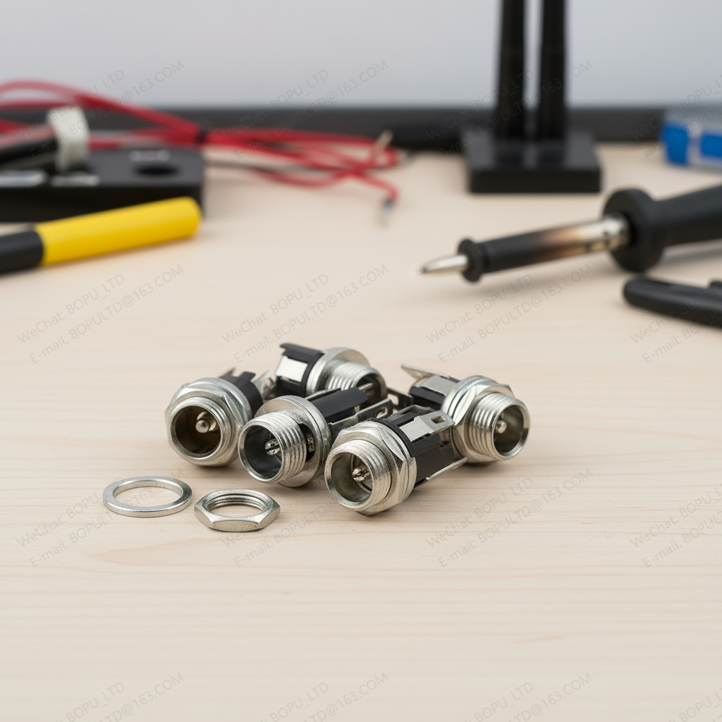 10x DC-025m 5.5x2.1mm直流電源插座附螺母 DC-025 5.5*2.1 DC-021M | 蝦皮購物