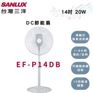 SANLUX三洋 14吋 台灣製 定時 DC遙控 直立式風扇 立扇 電風扇 EF-P14DB 智盛翔冷氣家電 | 蝦皮購物