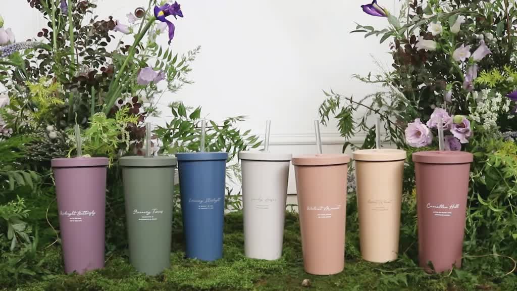 【Oolab 良杯製所】小莊園系列陶瓷易潔層吸管杯(二代) 710ml (7色) 保溫 保冷 水杯 水壺 手搖 | 蝦皮購物