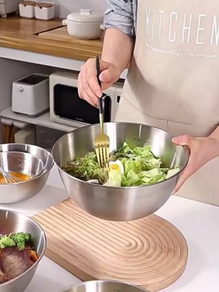 🔥臺灣出貨24H🔥特價處理316不銹鋼料理盆碗打蛋和麵沙拉冷麵涼拌水果烘焙傢用碗hhfoof | 蝦皮購物