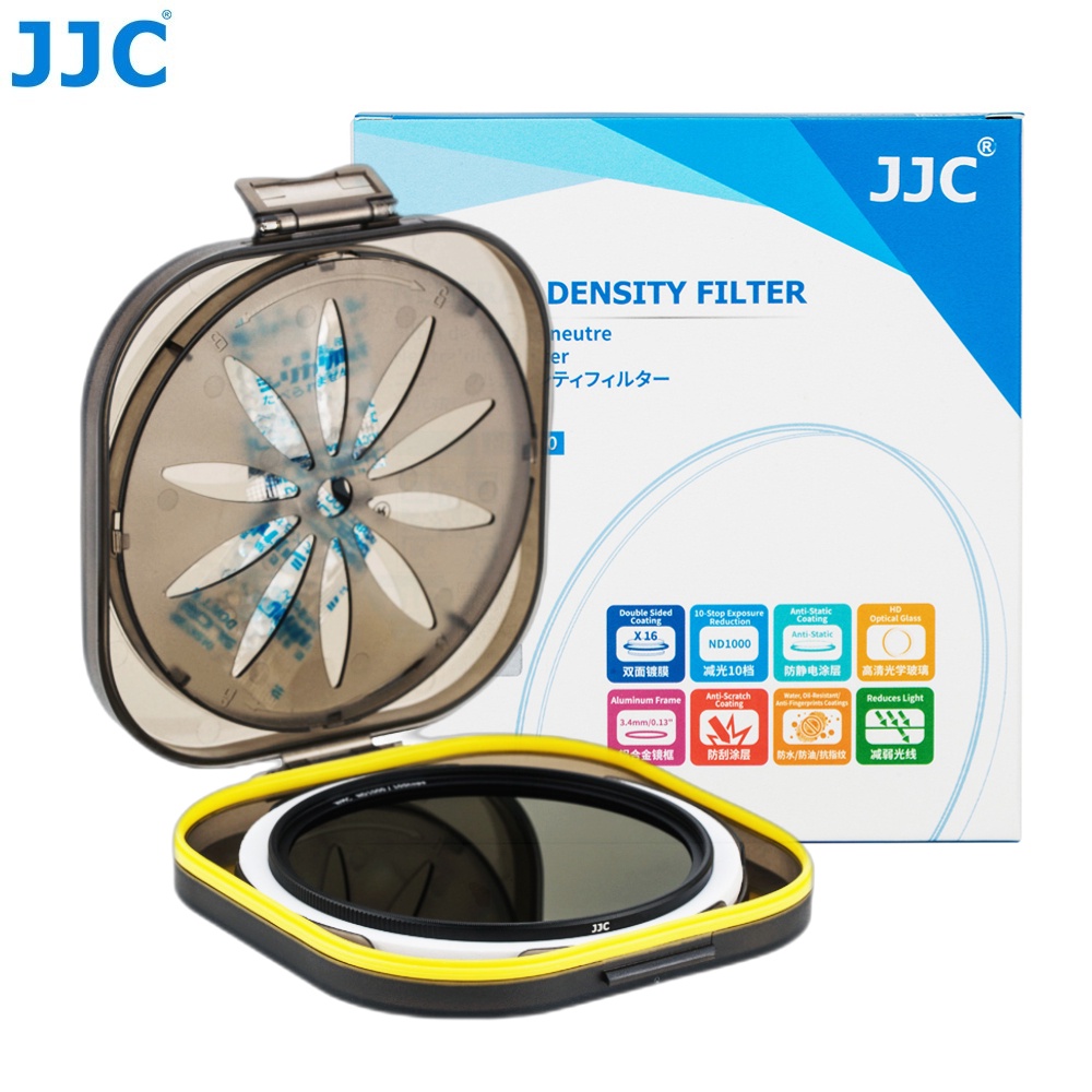 JJC ND1000減光鏡 10檔均勻減光ND濾鏡 40.5 49 52 55 58 62 67 72 77 82 mm | 蝦皮購物