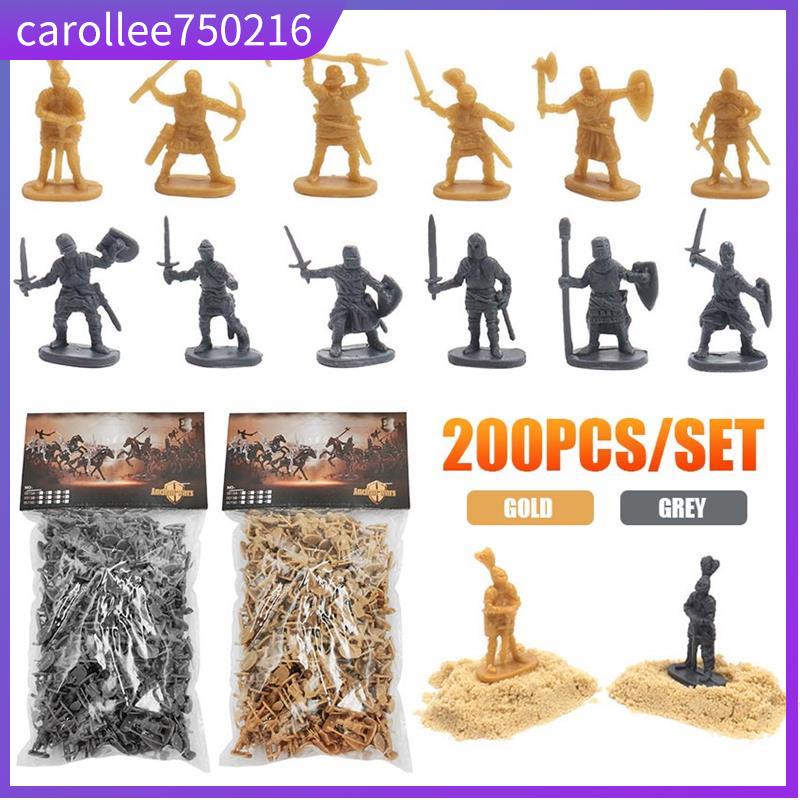 200Pcs Plastic Medieval Knight Soldiers Model Toys Army Men | 蝦皮購物