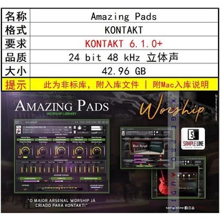 【音源插件素材類】Sample Line Amazing Pads鋪墊/閤成器/鋼琴/弦樂音色kontakt素材 | 蝦皮購物