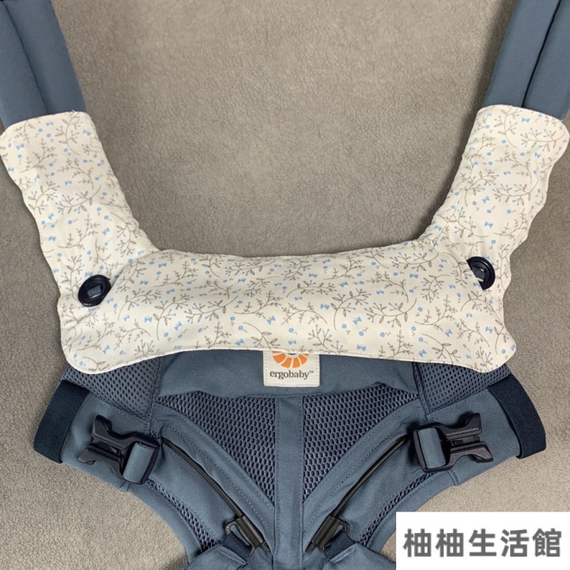 背巾口水巾 美國ergobaby breeze omni 360背帶配套藍色小碎花口水巾磨牙墊 TDLH DU | 蝦皮購物