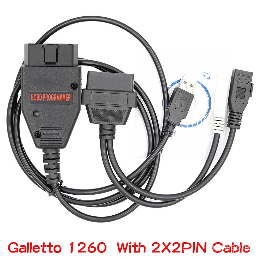 Galletto 1260 FT232RQ with 2*2PIN Cable ECU OBD Flasher EOBD | 蝦皮購物
