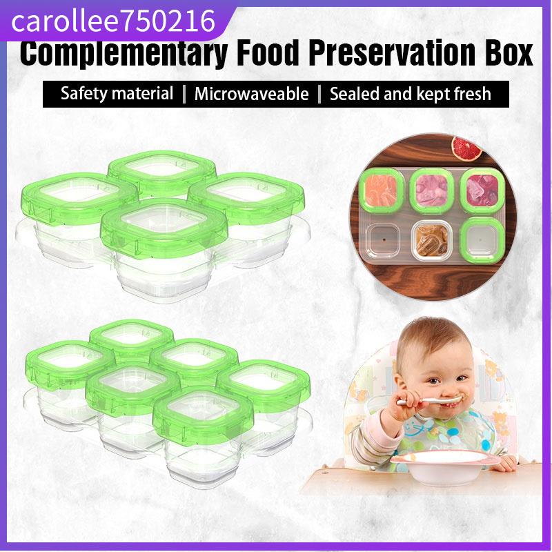 Baby Food Freezer Storage Container 4/6Pcs Baby Blocks Freez | 蝦皮購物