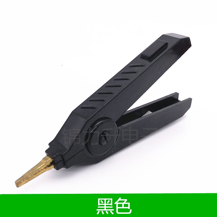 -linchaijen-鱷魚夾子純銅鍍金低電阻平口夾LCR夾測試夾正負兩極儀器夾開爾文工坊直營 | 蝦皮購物