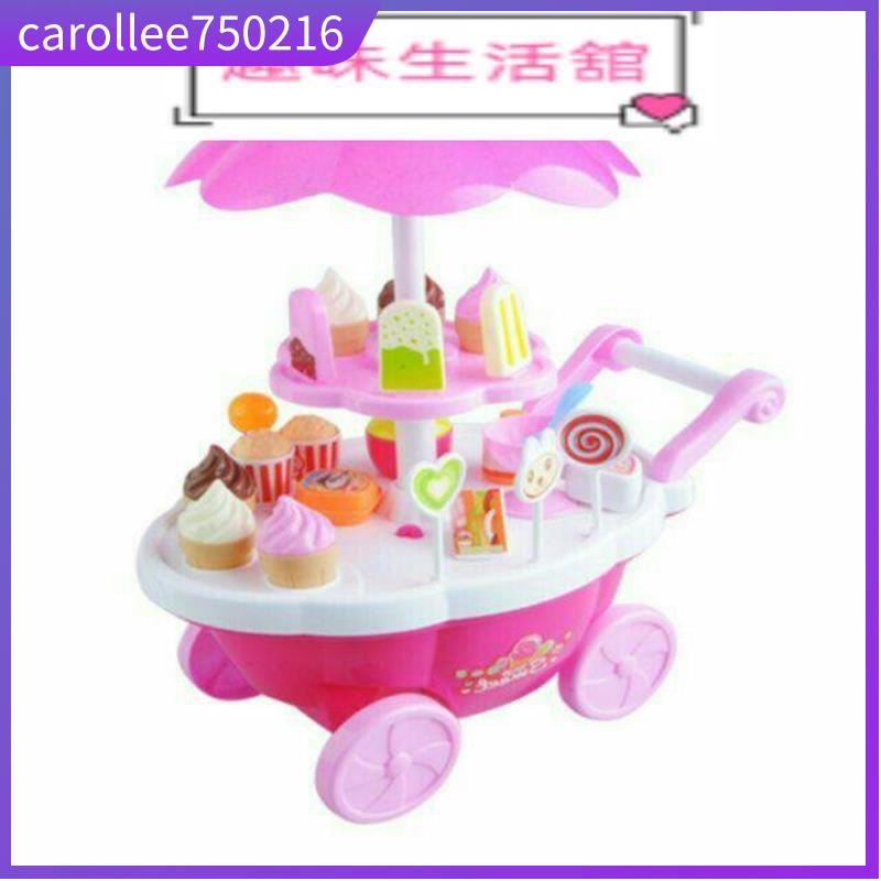 Kids Miniature Sweet Candy Cart With Music Toy Set | 蝦皮購物