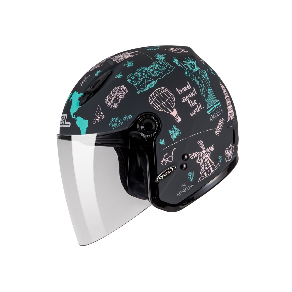 SOL 27Y 環遊世界 開放式安全帽 四分之三罩 雙D釦 多色【梅代安全帽】 | 蝦皮購物