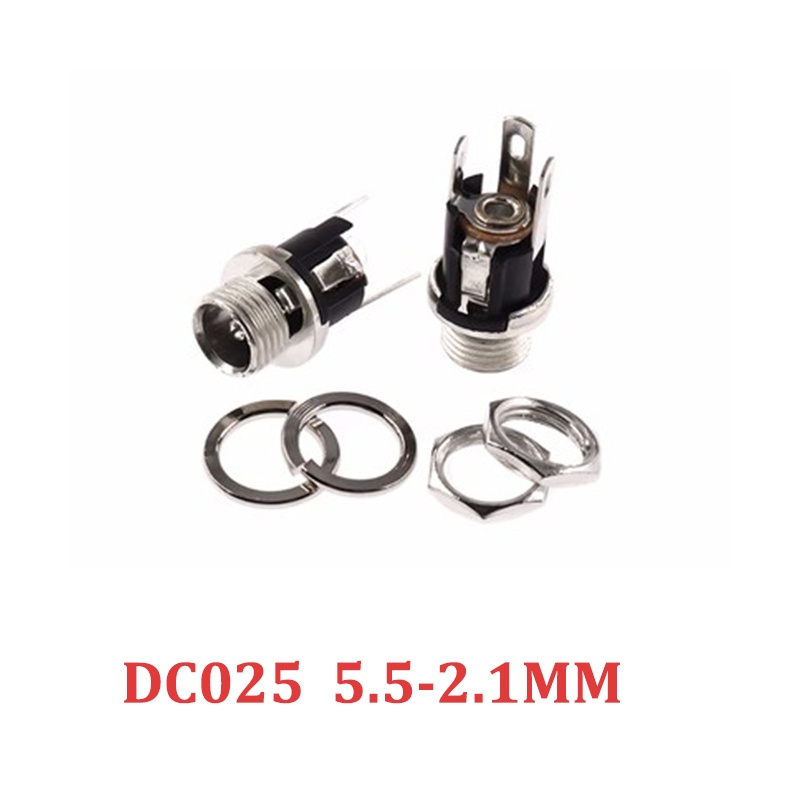 5pcs 連接器插座公母直流電源插頭 5.5x2.1mm 3.5x1.3mm /2.5mm/3.5mm DC005/01 | 蝦皮購物