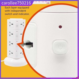 Five-layer vertical socket power strip multi-function tower | 蝦皮購物