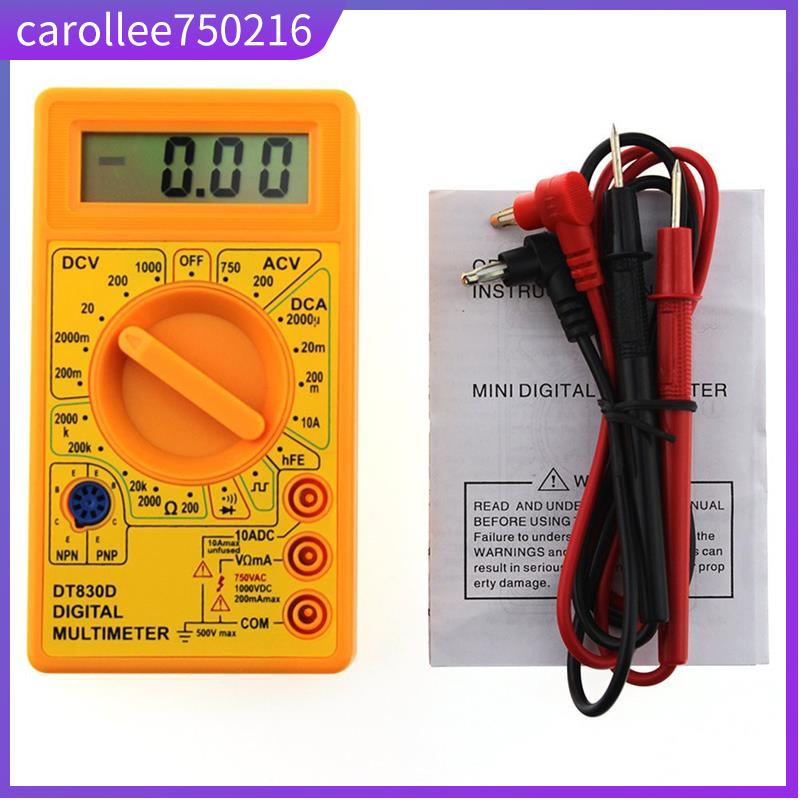 Mini Pocket Digital Multimeter With Buzzer DT-830D | 蝦皮購物