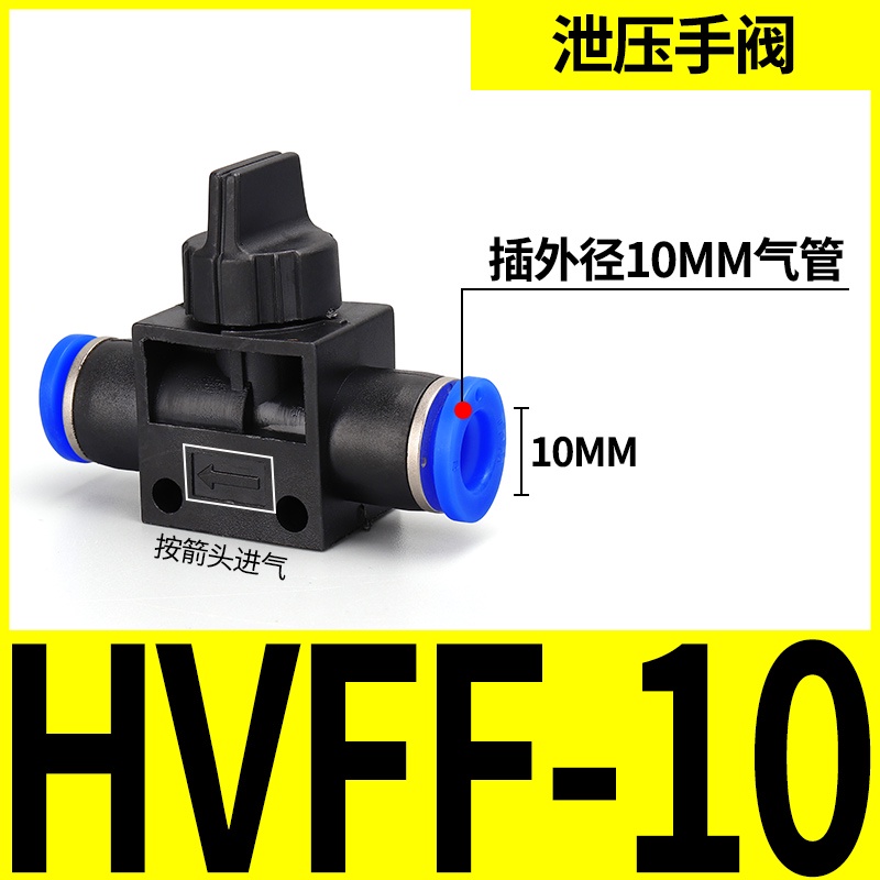 手動 閥門 氣動 氣管 快速 快插 接頭 手閥 開關 BUC-4/8/6/4/10/12mm HVFF | 蝦皮購物