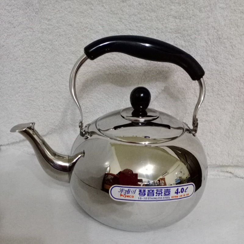 [MIYACO]米雅可304 圓型不鏽鋼琴音茶壺（4公升） | 蝦皮購物