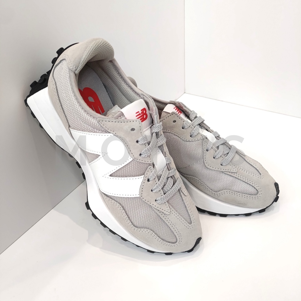 Motus | New Balance 327 男女 灰白 休閒運動鞋 MS327CGW | 蝦皮購物