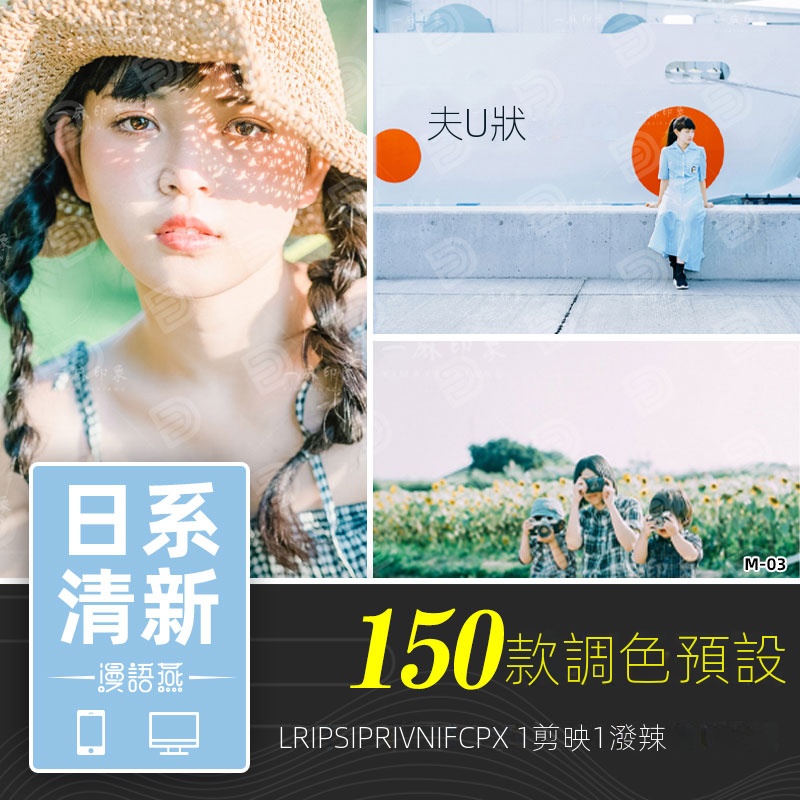 【精品素材】LR預設日系清新文藝Camera Raw/PS/PR/FCPX達芬奇/AE/LUT剪映濾鏡 | 蝦皮購物
