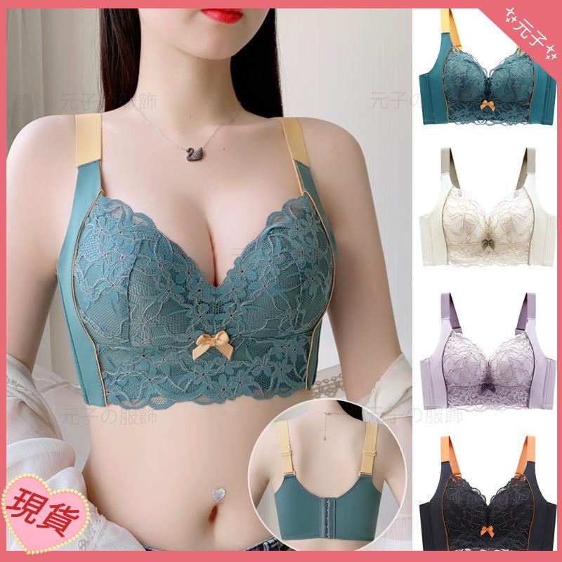 元子 新款34-46ABCD全罩杯大尺碼內衣 矯正型款 刺繡無鋼圈 大罩杯胸罩 超薄蕾絲款集中爆乳收副乳YZ368 | 蝦皮購物