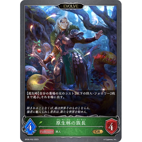 SD專售 -- 闇影詩章SVE BP06-P02 鑽面 原生林族長 GR 進化 | 蝦皮購物