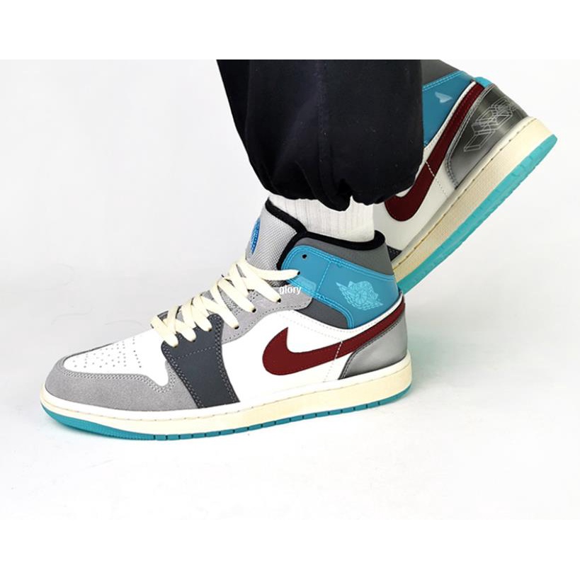 Air Jordan 1 Mid SE"The Exploration"星際灰藍 男款籃球鞋FB1870-161 | 蝦皮購物