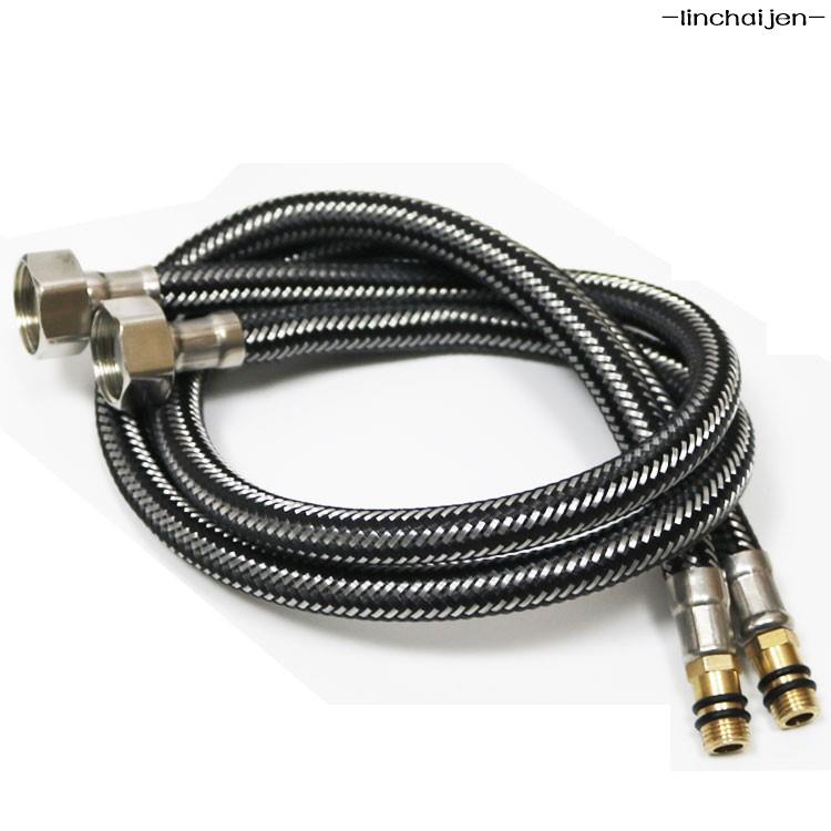 -linchaijen-水龍頭軟管 尖頭不銹鋼編織進水軟管面盆菜盆水龍頭連接高壓防爆冷熱軟管水管 | 蝦皮購物